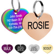 Heart Shaped Dog Tags | Stainless Steel | Engraved – GoTags