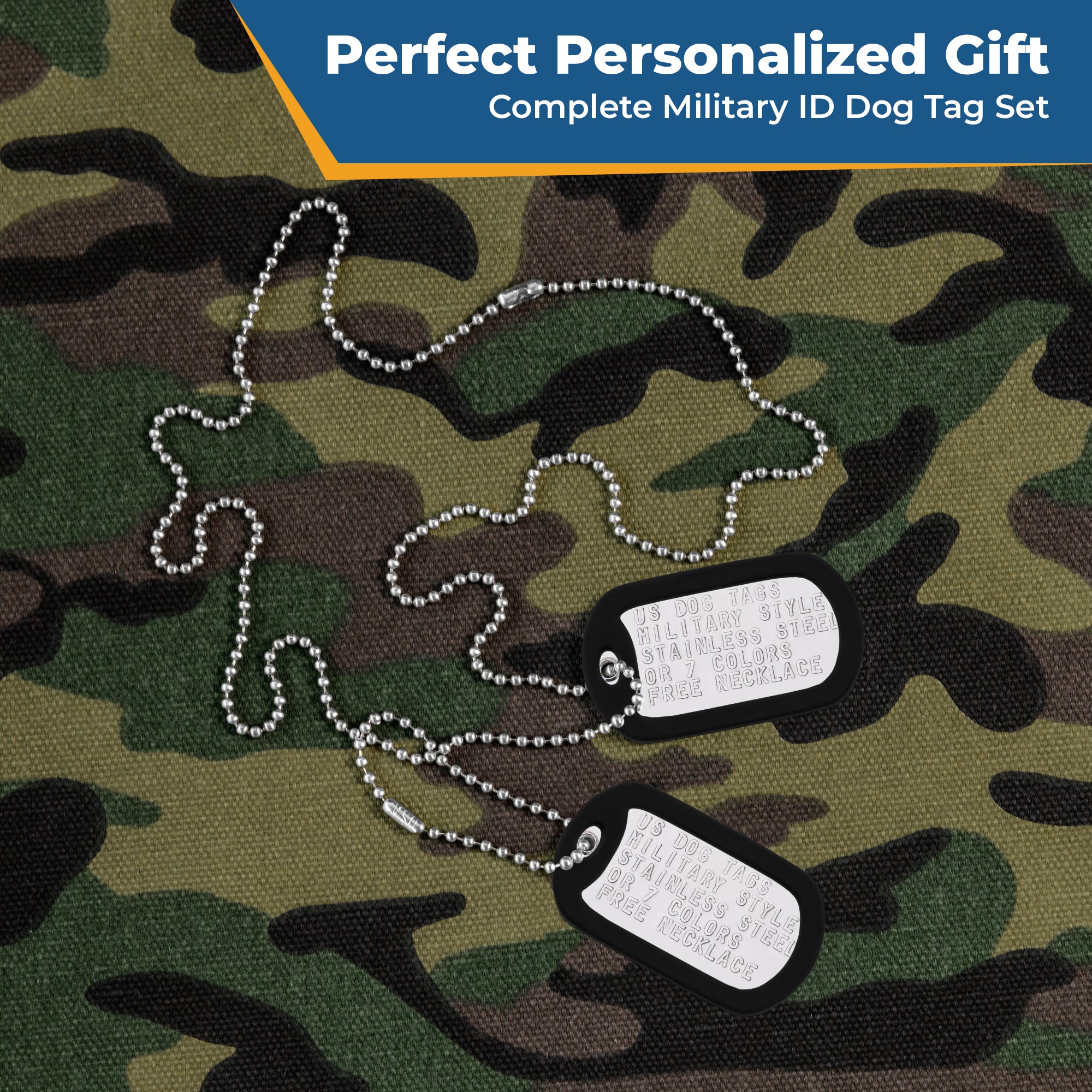 US Military Dog Tags | Custom Embossed – GoTags