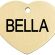 Heart Shaped Dog Tags | Solid Brass | Engraved – GoTags