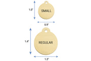 Round Pet ID Tags in Solid Brass | Engraved – GoTags