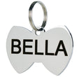 Bow Tie Pet Tags in Stainless Steel | Engraved – GoTags