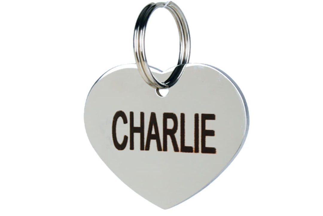 Heart Shaped Dog Tags | Stainless Steel | Engraved – GoTags