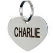 Heart Shaped Dog Tags | Stainless Steel | Engraved – GoTags