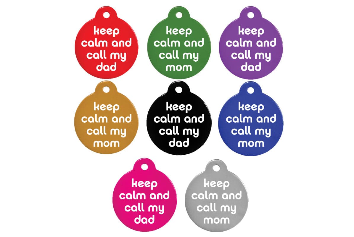 Keep Calm Pet Tags | Engraved – GoTags