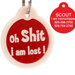 Oh Shit I'm Lost Dog Tags | Personalized – GoTags